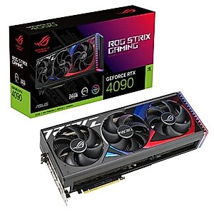 ASUS ROG Strix GeForce RTX® 4090 Gaming Graphics Card (PCIe 4.0, 24GB GDDR6X, HDMI 2.1a, DisplayPort 1.4a)
