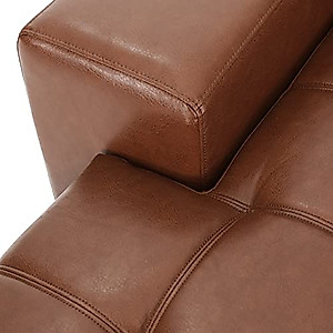 Christopher Knight Home Harlar Sofas, Cognac Brown + Dark Brown