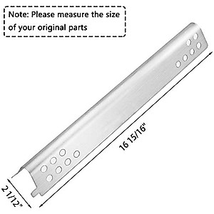 Votenli S47E(4-Pack) Repair Kit (16 15/16" Heat Plates) Replacement for Charbroil 463361017, 463673517, 463673017, 463376018P2, 463376117, 463275517, 463377117, 463673617, 463377017, 463347017