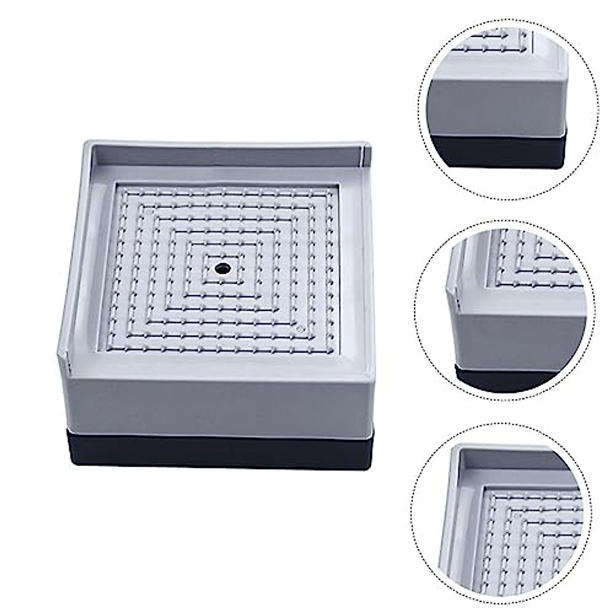 Uonlytech 1pc Furniture Booster Adjustable Desk Legs Floor Sofa Universal Bed Frame Stackable Riser Heighten Furniture Felt Furniture Pads Furniture Accessory Bed Padding Block Bed Foot Pad