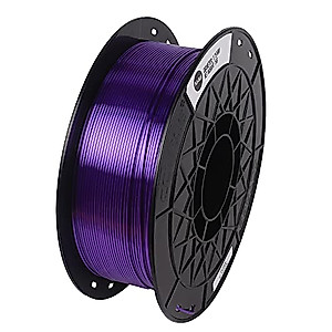 CCTREE Shiny Silk PLA 3D Printer Filament,1.75mm 1kg Spool (2.2lbs) Dimensional Accuracy +/- 0.03mm Silk PLA, Vacuum Packaging Consumables, Fit Most FDM 3D Printers (Purple)