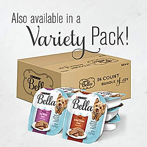 Purina Bella Natural Small Breed Pate Wet Dog Food, Grilled Chicken Flavor in Savory Juices - (12) 3.5 oz. Trays