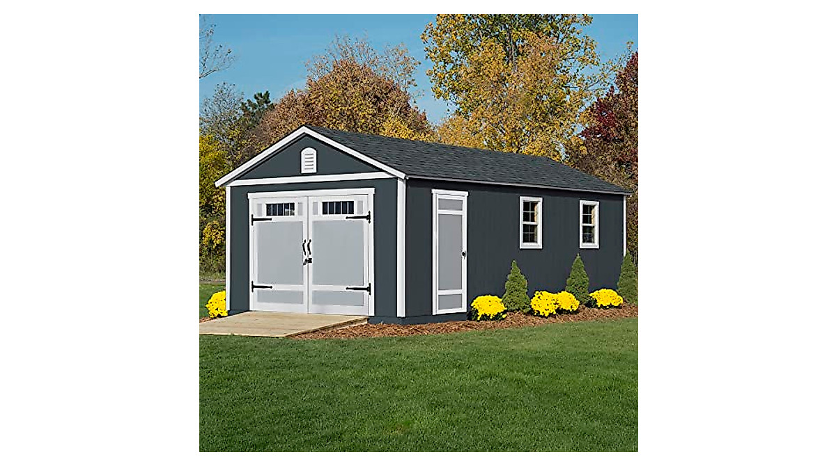 Handy Home Products Manhattan 12x24 DIY Wooden Garage Shed