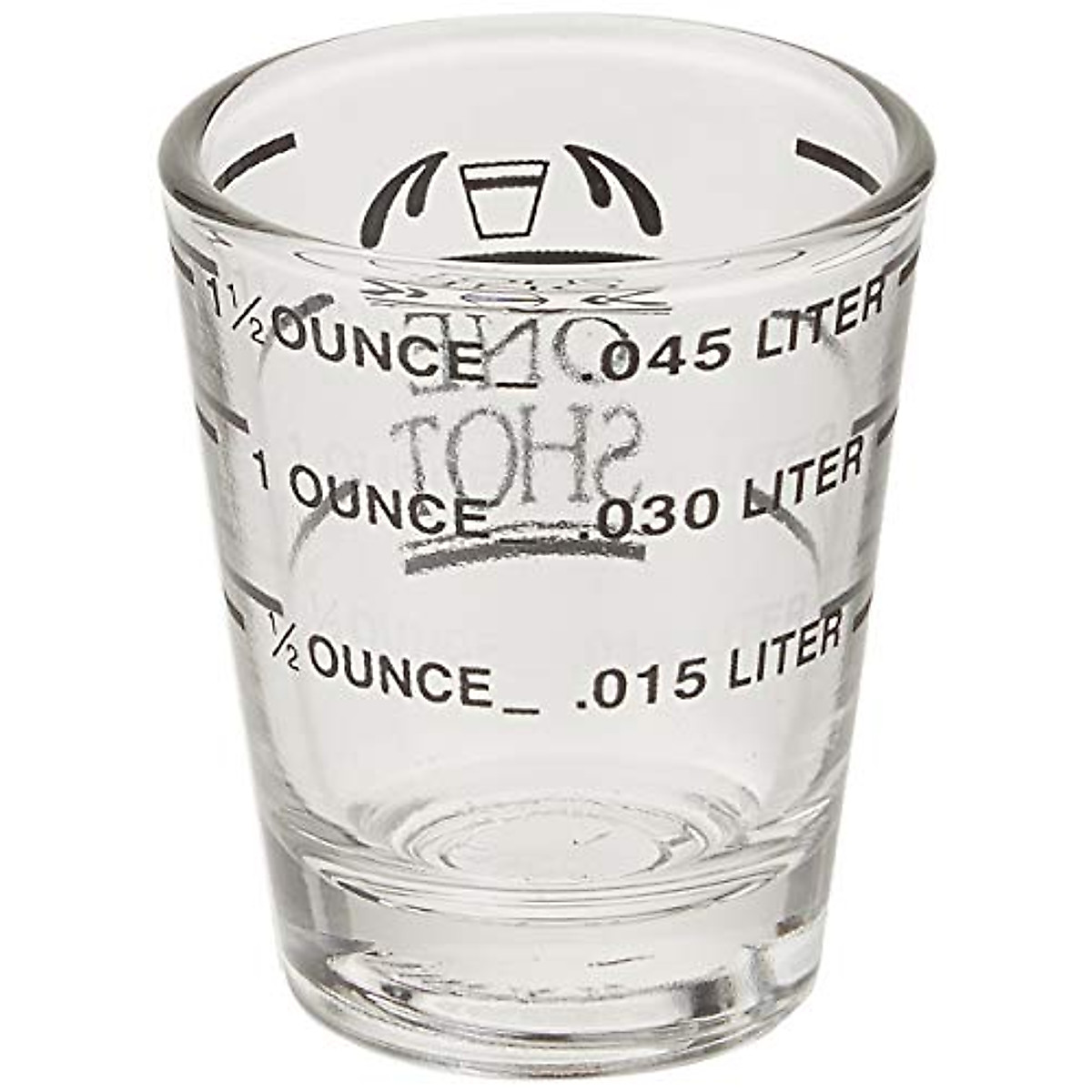 Fox Run Measurment Shot Glass, 2 x 2 x 2.25 inches, Clear, 1 Count (Pack of 1)