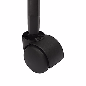 HinLIaDa Waiting Room Chairs with Wheels, Foldable Mesh Guest Nesting Stacking for Office School Classroom Training Conference Waiting Room, with Armrests, 2 Pack Black (2)