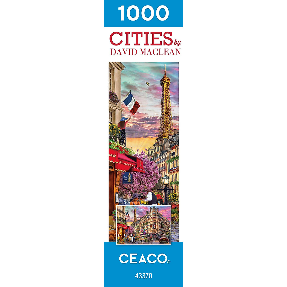 Ceaco - David Maclean - Cities - Bonjour Paris - 1000 Piece Jigsaw Puzzle