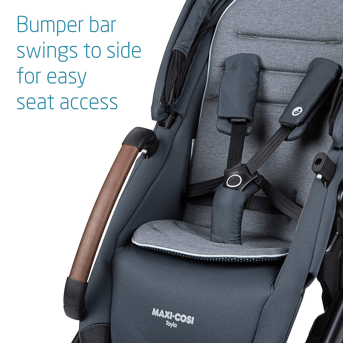 Maxi-Cosi Tayla Stroller, Modular Lightweight Stroller Seat, Parent or World Facing, Essential Graphite