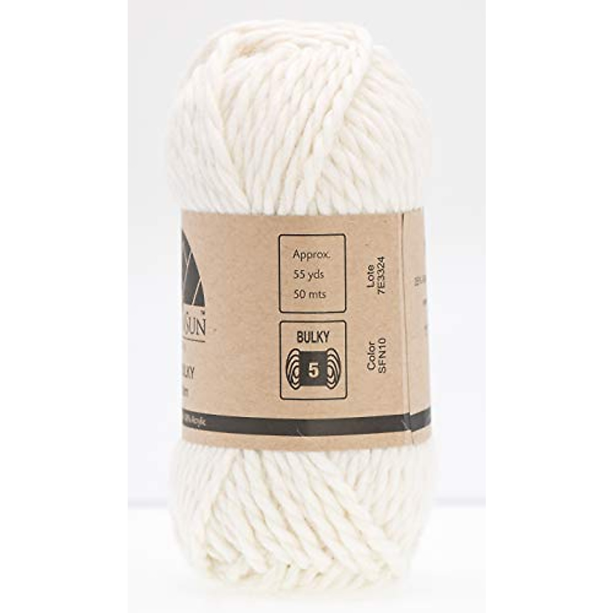(3 Small Gorgeous Skeins) Alpaca Yarn Blend Umayo [165 Yards Total] Ivory, 5 Bulky