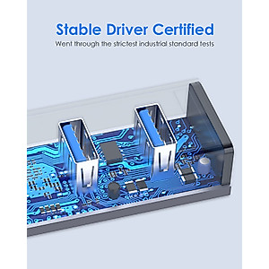 LENTION 4-in-1 USB C Hub, 4 USB 3.0 Ports, USB C to USB A Multiport Adapter for 2023-2016 MacBook Pro, Mac Air & Surface, iPad Pro, Chromebook, More, Stable Driver Certified (CB-C22s, Space Gray)