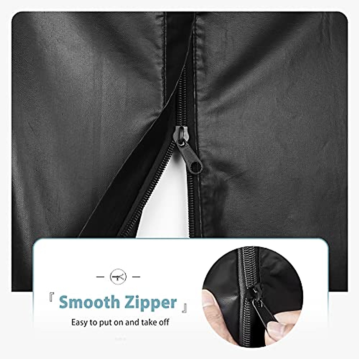 SHINESTAR Upgraded Vertical Pellet Smoker Cover for Pit Boss 4/5-Series, PBV4PS1, PBV5PW1, PBV4PS2, Durable & Waterproof, Special Zipper Design, Black