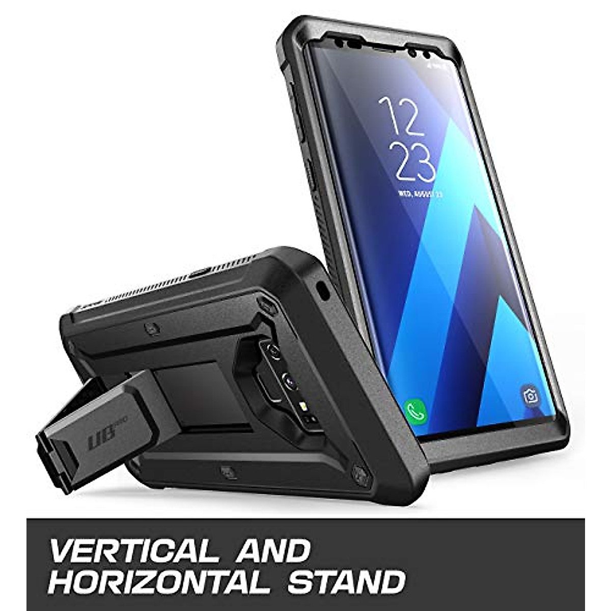 SUPCASE Unicorn Beetle PRO Series Phone Case for Samsung Galaxy Note 9, Full-Body Rugged Holster Case with Built-in Screen Protector for Samsung Galaxy Note 9 2018 (Black)