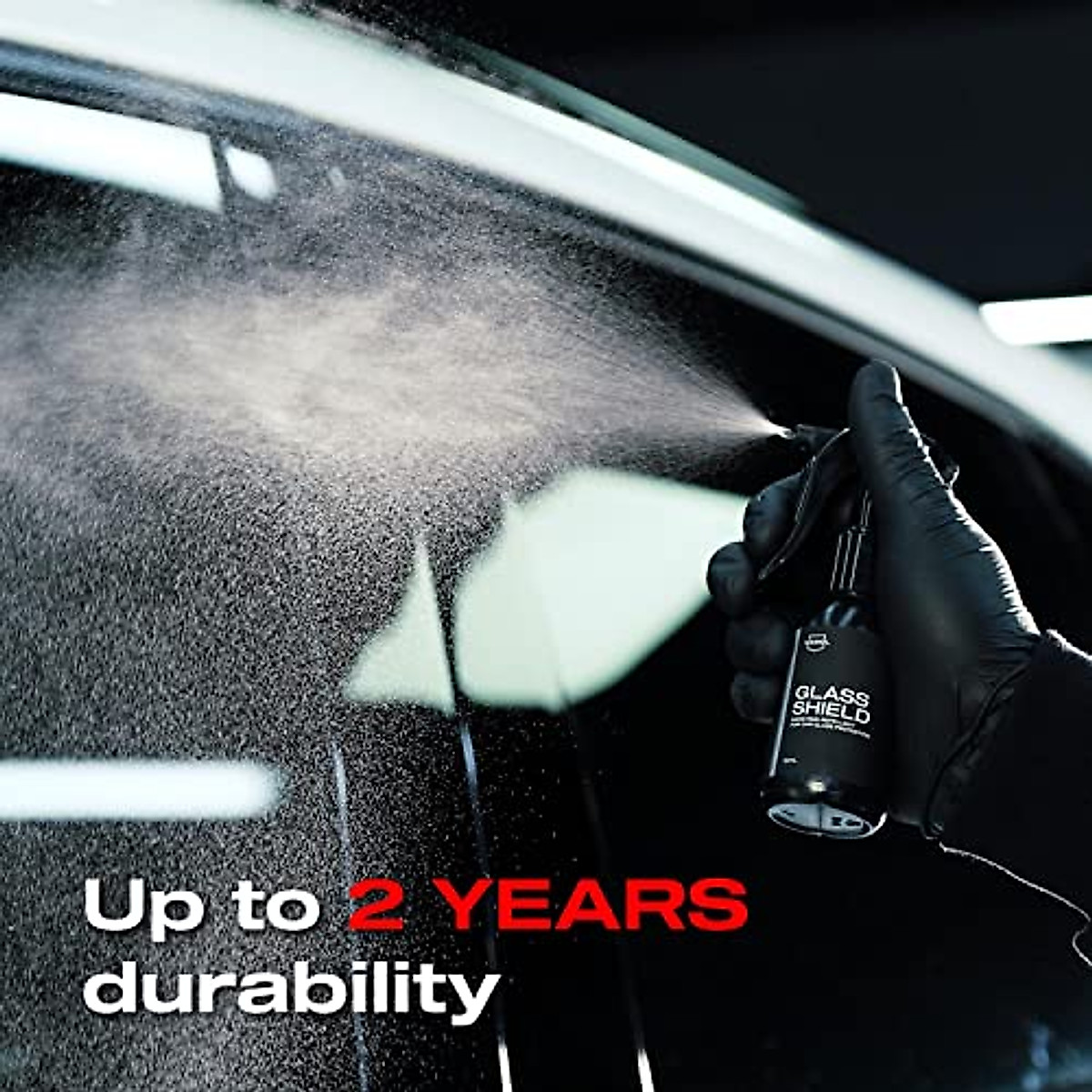 Nasiol GlasShield Powerful Nano Rain Repellent Protection Spray, Quick Detailer, Hydrophobic Car Spray, Effective Protection Up to 2 Years, Hydrophobic Coating, Water Repellent for Vehicle Windows