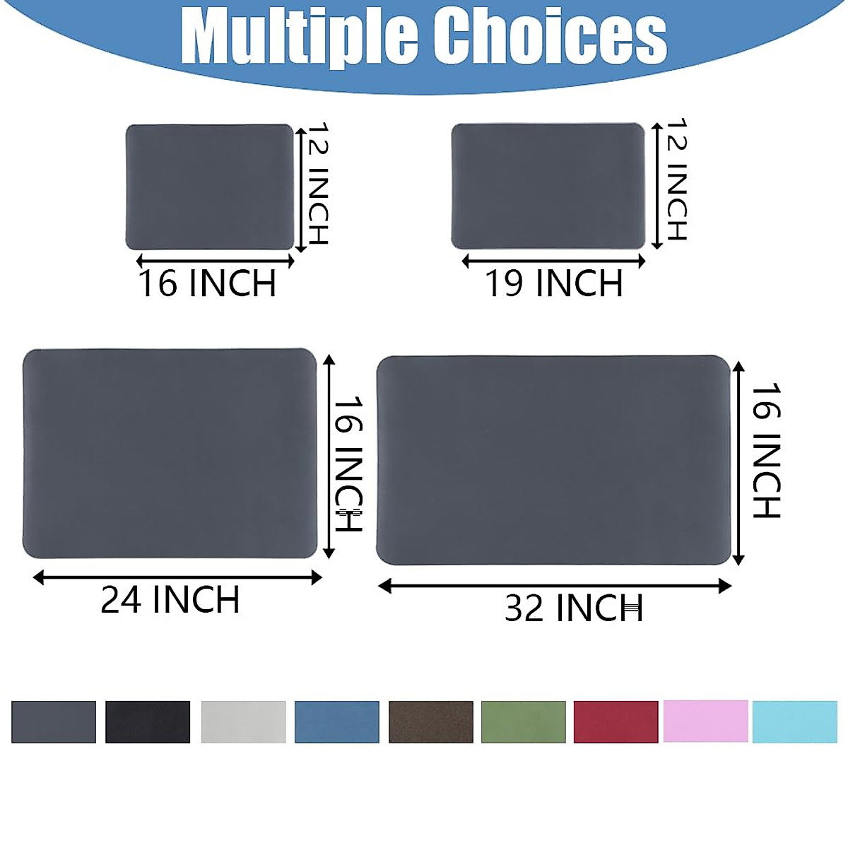 TCASH Dish Drying Mat for Kitchen Counter,24 x 16 In Kitchen Super Abosrbent Draining Mat, Non-Slip Dish Drying Pad with Rubber Backed, Hide Stain Drainer Mats for Countertop and Coffee Maker