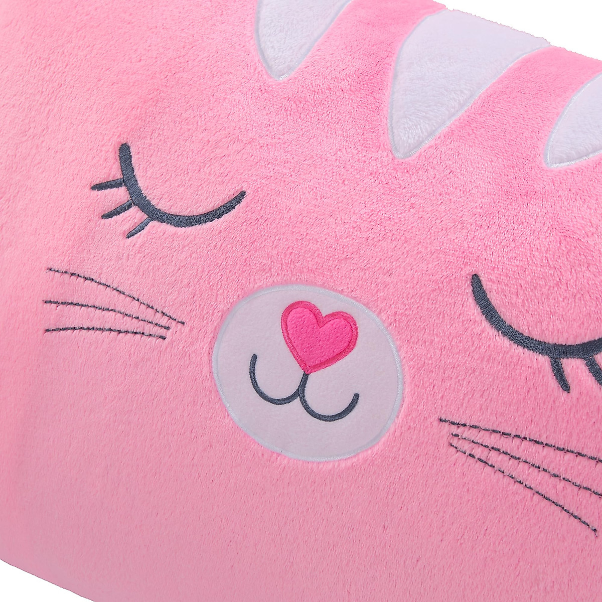 Saint Eve Kids Pillow Pals Fuzzy Pillow Cases, Cute Animal Friends Soft Pillow Covers for Kids Beds and Nap Time - Strawberry The Cat