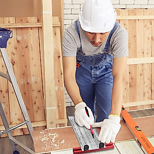 T-Rule,Precision Marking T-Rule,Precision Woodworking Tools T-Square,Stainless Steel Positioning Scribing Gauge, Carpenter Mark T-Rule (6inch)