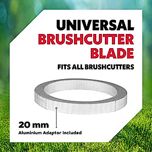 Oregon 295504-0 Universal Mulching Brushcutter 2 Tooth for Stihl, Husqvarna, Mitox, Echo, Kawasaki and Other Machines, Red