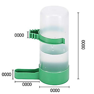 Lamoutor 4Pcs Bird Water Feeder Plastic Drinker Feeder Water Clip for Parrots Budgie Cockatiel Lovebirds