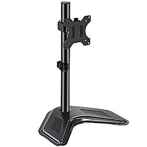 MOUNT PRO Single Monitor Stands Fits 13-32 inch/17.6 lbs Screen, Free Standing Computer Monitor Mount, Monitor Desk Stand with Adjustable Height/Tilt/Swivel/Rotation, VESA Monitor Stand 75x75 100x100
