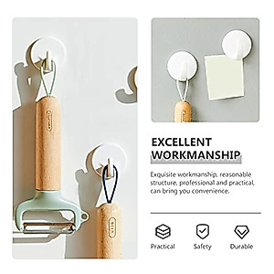 DOITOOL 8 Pcs Magnetic Hooks Fridge Magnetic Hooks Wreath Hanger Coat Towel Rack Wall Mount Hook for Locker Kitchen Bedroom Garage White