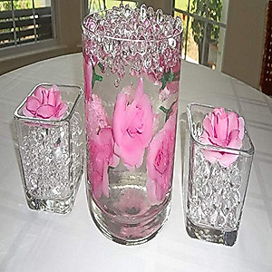 SooperBeads 20,000 Vase Filler Beads Gems Water Growing Crystal Clear Translucent Gel Pearls For Vases, Wedding Centerpiece, Floral Decoration, Plants, Kids Sensory Play Water table activities (Clear)