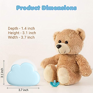 EYDIS Baby 's Night Light LED Cloud Night Lamp Bedroom for Baby Breastfeeding Night Light Adult Rechargeable Nomad Torch with 4 Intensities, Gift Idea for Women Birth Girl Mom (Pink)