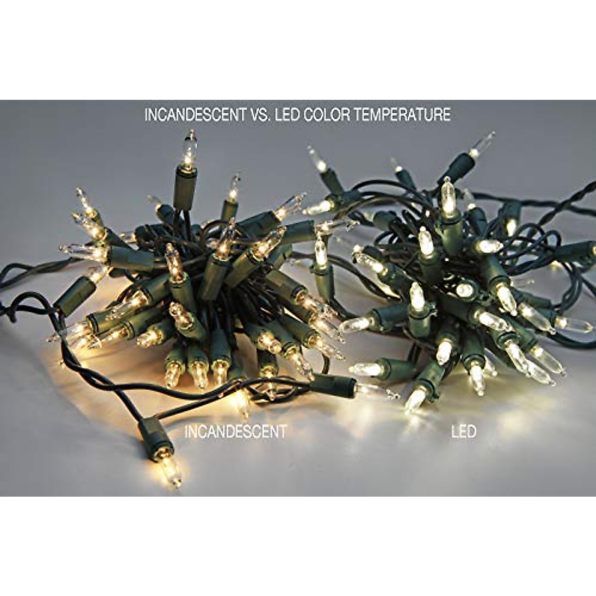 DecoBrite Incandescent 69ft (21m) 300 ct Christmas String Lights Clear with Green Wire, Indoor Outdoor Christmas Lights Decorations for Tree, Patio, Garden（300 Clear Bulbs with Green Wire