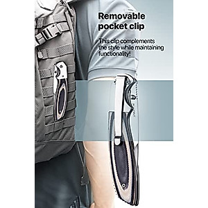 Grand Way Pocket Knife - Tactical Survival Folding Knives with Pocket Clip for Men Women - Best EDC Work Camping Hiking Hunting Knives - Sharp Blade Tool - Birthday Christmas Gifts for Men 04003