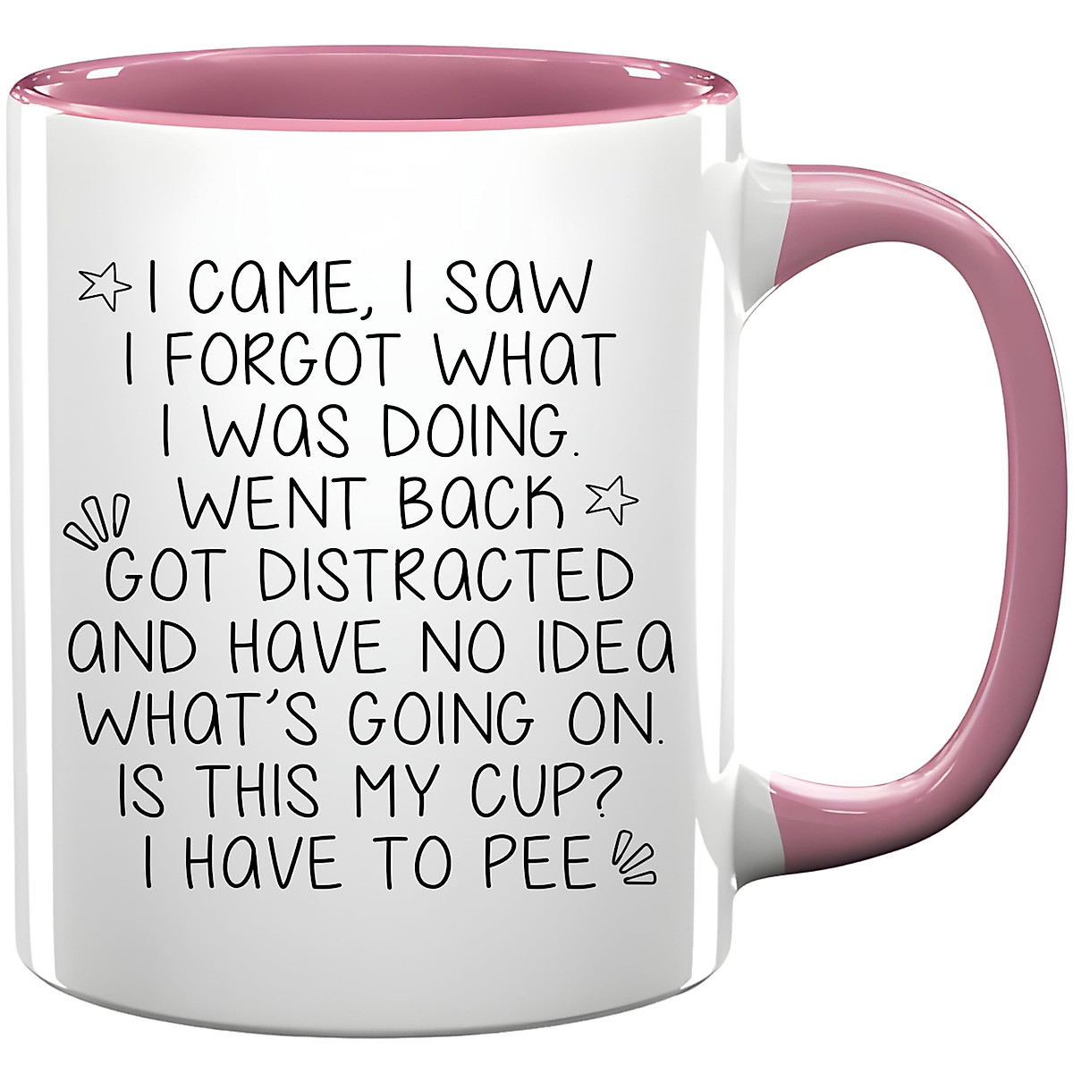 Funny Senior Citizen I Came I Saw I Forgot Mug 11oz - Sarcastic Gift For Old People, Mom, Grandma - Mothers Day, Birthday, Retirement, Christmas Gift For Elderly - Lightweight Coffee Mugs For Elderly