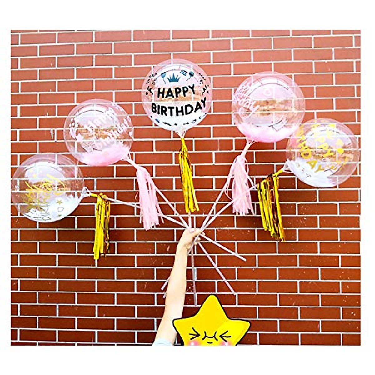 Big Balloon Stick with Cups, 20 Pcs 27" Long Large Clear Balloon Holder Stick Stand for LED Bobo Balloons Sticks 10 inch to 36 inch Mylar Balloons/Foil Balloons/Latex Balloons