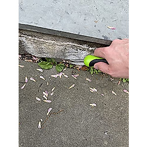 Garden Guru Patio Crack Weeder Tool with Ergonomic Handle – Stainless Steel Weed Puller for Patio Sidewalk Driveway Cracks | Rust Resistant
