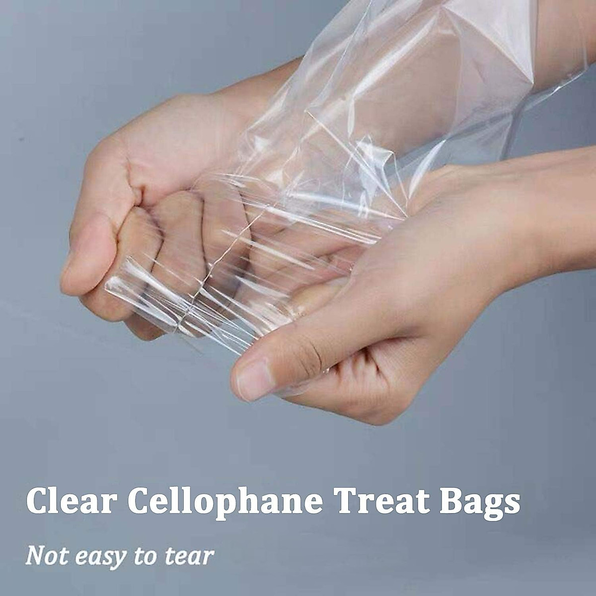 Morepack Cello Cellophane Treat Bags,6x12 Inches Cellophane Bags 200 Pcs with Twist Ties Plastic Cello Bags for Packaging Dessert,Bakery, Candies,Cookies,Chocolate,Party Favors