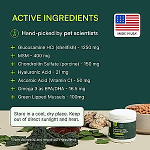 Wuffes Chewable Dog Hip & Joint Supplement - Glucosamine & Chondroitin Chews - Dog Joint Supplements & Vitamins - Extended Joint Care (Small&Medium Breeds (0-65 lbs), 180 Chews (Pack of 3))