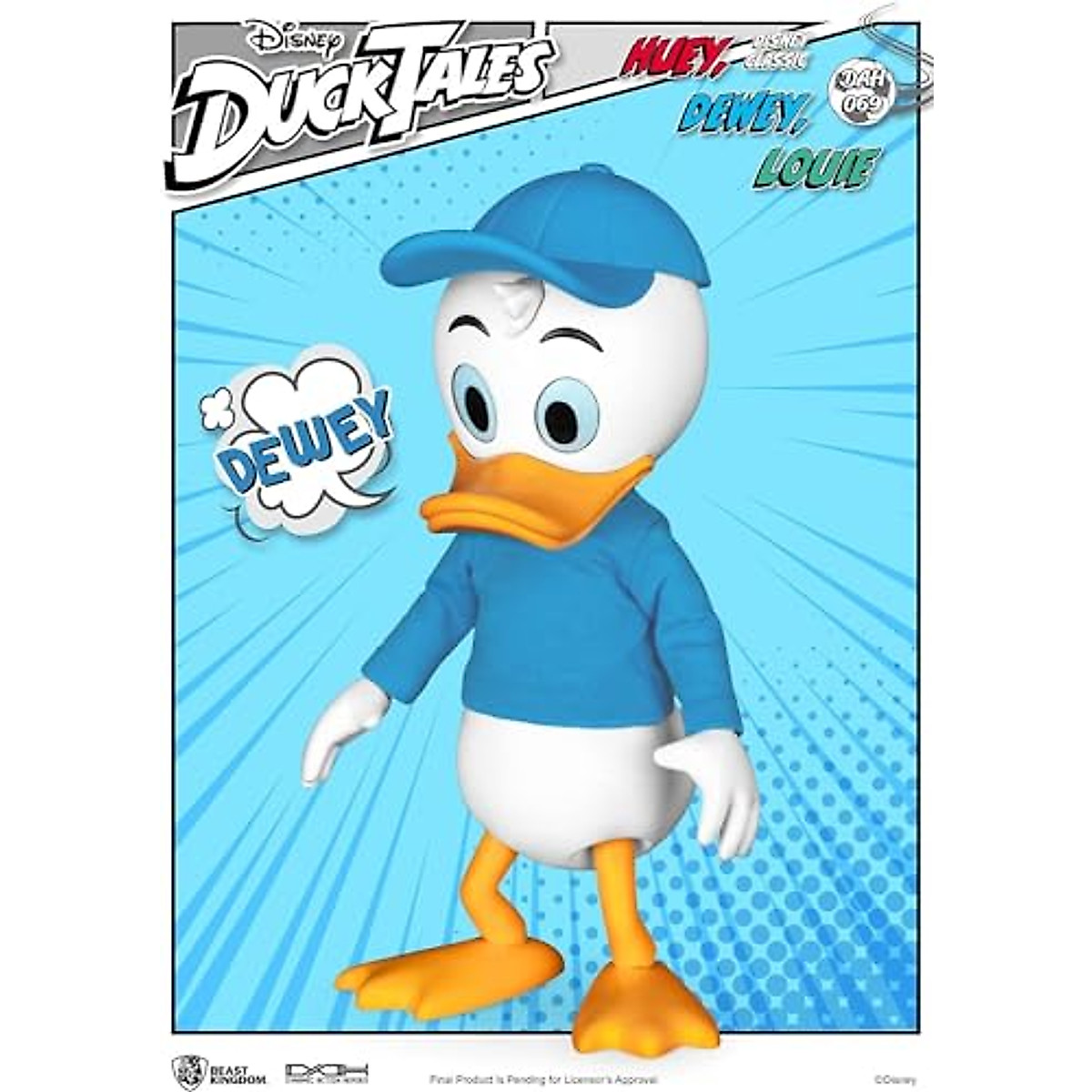 Beast Kingdom DuckTales: Huey, Dewey and Louie DAH-069 Dynamic 8ction Action Figure Set, Multicolor