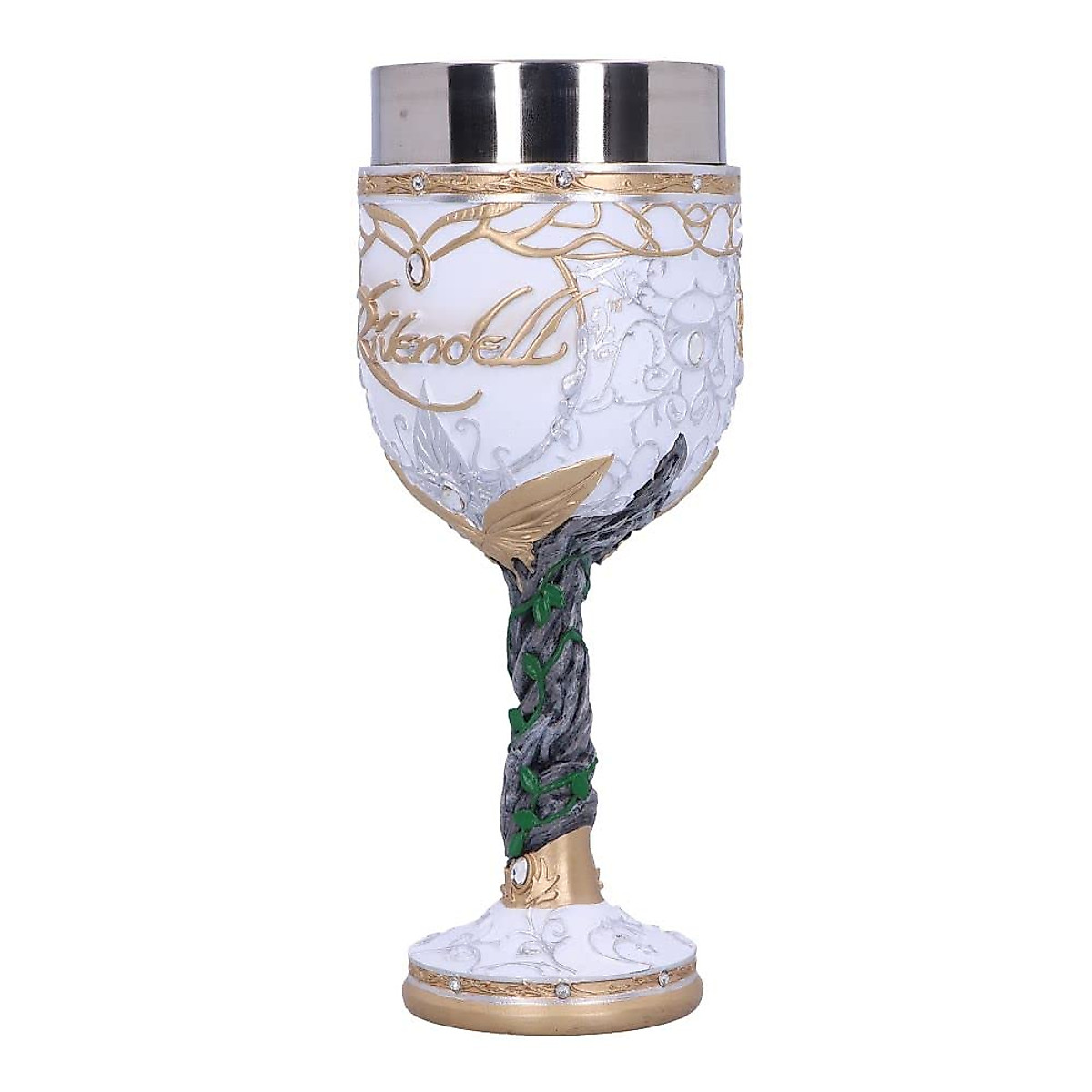 Nemesis Now Officially Licensed Lord of The Rings Rivendell Goblet, White, 19.5cm