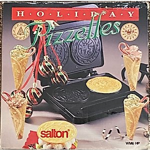 Holiday Pizzelle Maker With 4 Christmas Designs