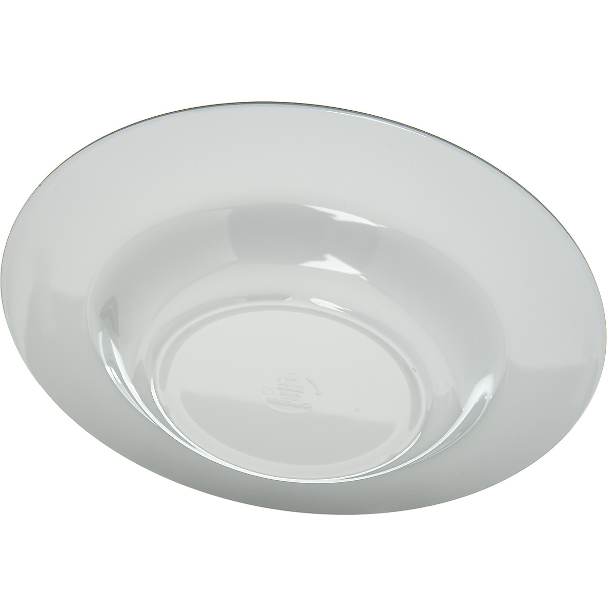 CFS 4303002 Durus Melamine Chef Salad / Pasta Bowl, 12", White (Pack of 12)