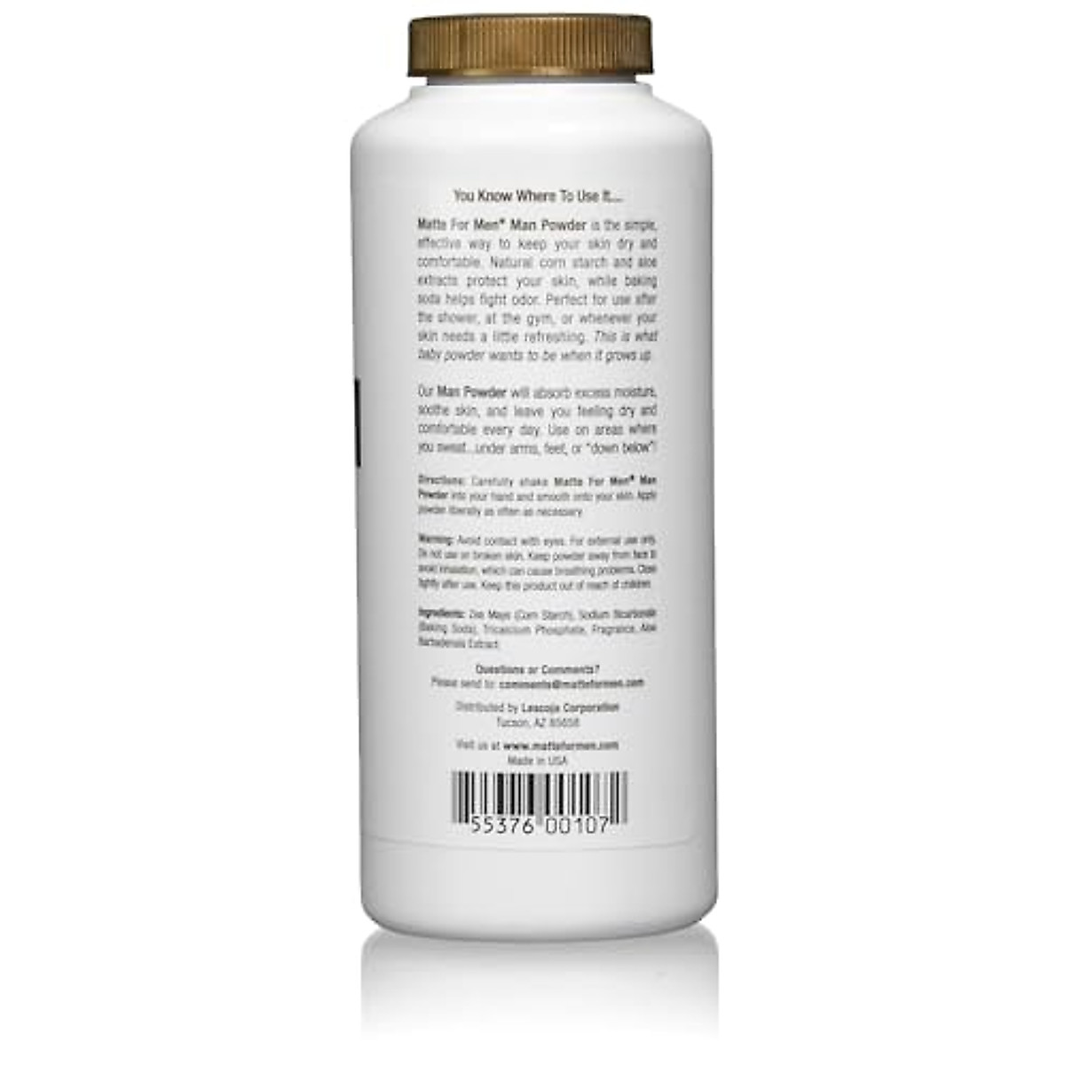 Matte for Men Man Powder, 8.5 Ounce