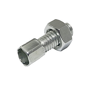 PZRT 4pcs Brake Caliper Barrel Adjusters 6mm Bicycle Brake Parts Silver Barrel Adjuster Bolt with Locknut