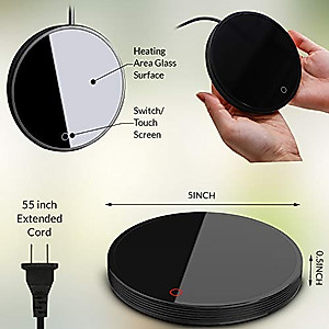 Coffee Mug Warmer for Desk - Electric Cup Warmer for Desk - 2-Setting Coffee Cup Warmer for Coffee - Safe, Easy-to-Use Mug Warmer Coffee Warmer for Desk Heated Coffee Mug DiviniTi (NO Mug Included)