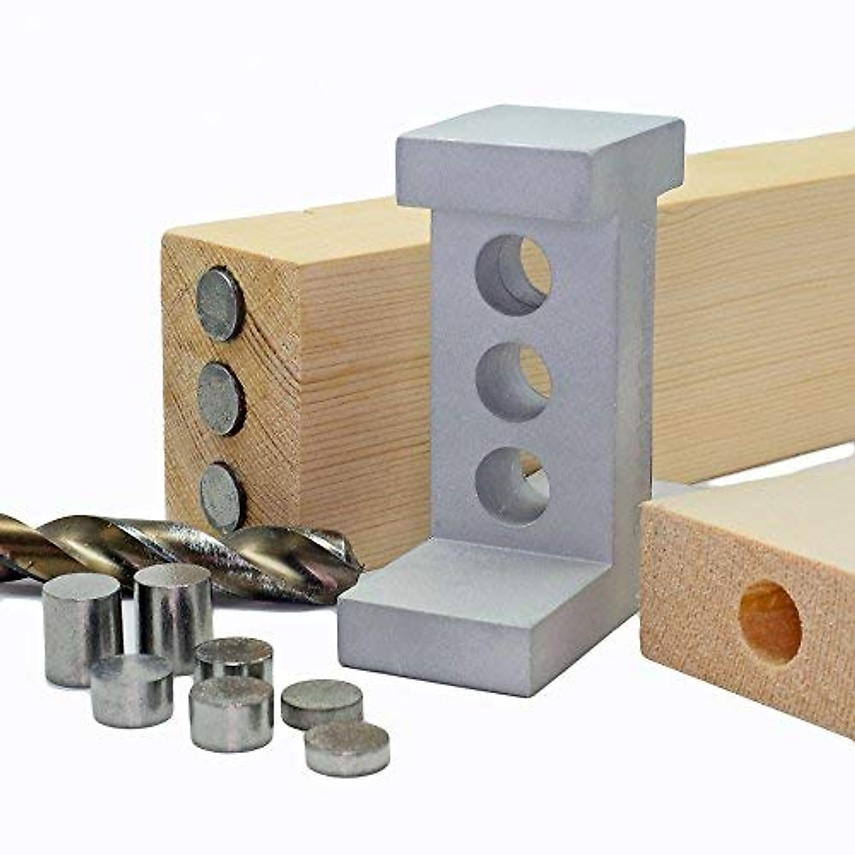 Red Dirt Derby Pinewood Car Weight Drilling Tool with 2oz Tungsten Incremental Weights