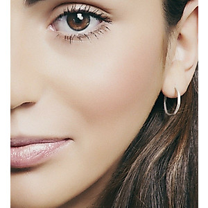 925 Sterling Silver Seamless Sleeper Hoop Earrings Small Thin Handcrafted 8mm 10mm 12mm 14mm For Women Men