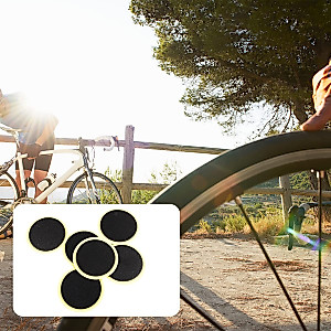 EDIONS Bike Inner Tube Patch Kits, Bicycle Tire Repair Kit with Glueless Self-Adhesive Patches, Vulcanizing Patches, Metal Rasp, Portable Storage Box for Bicycle, Motorcycle, Inflatable Rubber (Set 2)