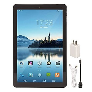 Kids Tablet, 10in LED Screen IPS HD Display Tablet 32G Memory Large Capacity 8 Core Processor 5G WiFi Dual Band Toddler Tablet for Video US Plug 100 to 240V (US Plug)