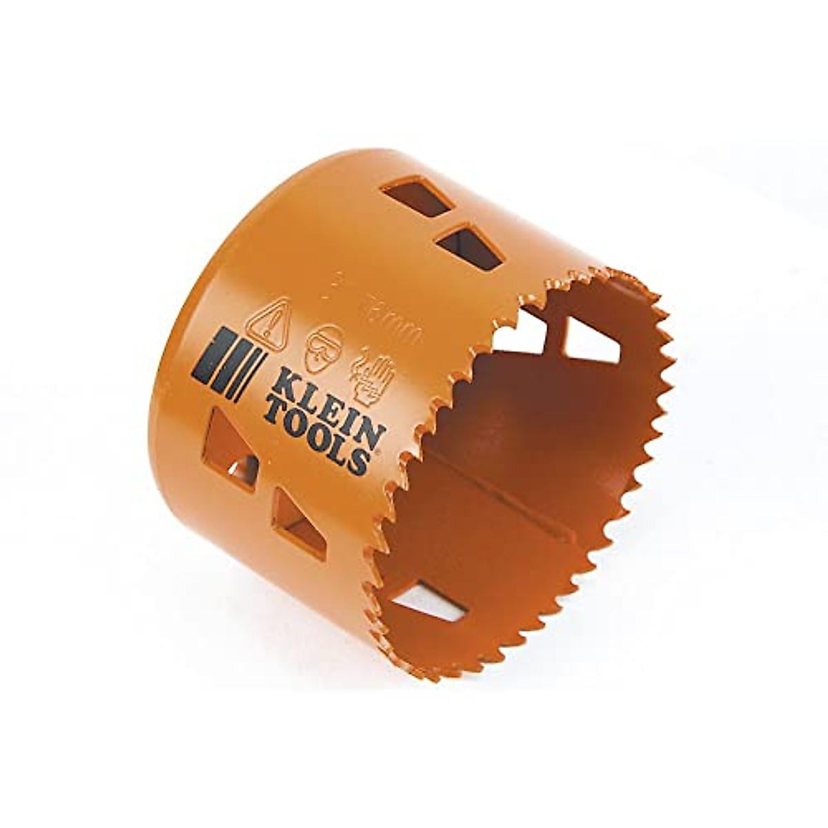 Klein Tools 31948 3-Inch Bi-Metal Hole Saw for Steel Cutting, Heavy-Duty Hole Saw with Multiple Leverage, Cuts Iron, Aluminum, Wood, Plastic