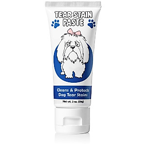 Squishface Tear Stain Paste (2oz) & 5x7 Wipes Bundle - Anti-Itch, Deodorizing, Tear Stain Remover – Great for English Bulldog, Pugs, Frenchie, Bulldogs, French Bulldogs & Any Breed