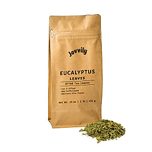 Jovvily Eucalyptus Leaves - 1lb - Dried - Cut & Sifted - Herbal Tea