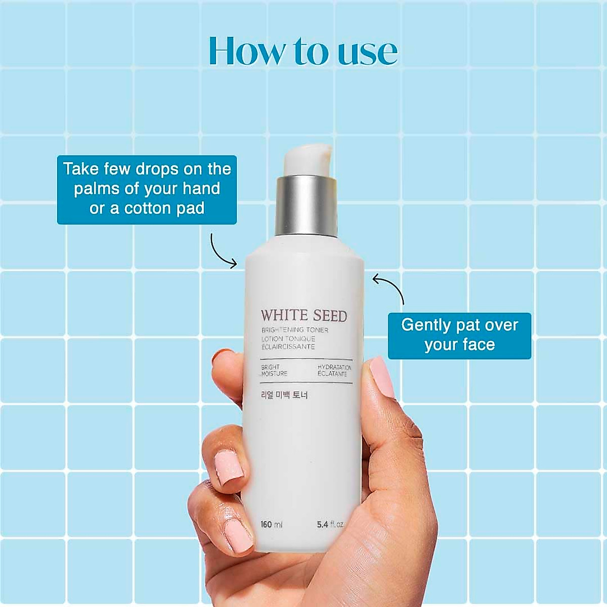 The Face Shop White Seed Brightening Toner | White Lupin Seed | White Daisy| Niacinamide | Moisturizing | Brightening