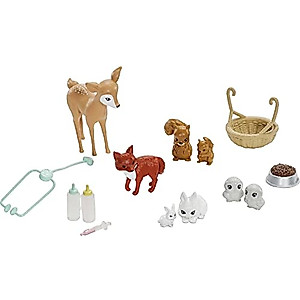 Barbie Doll & Playset, Animal Rescuer Theme with Vet Doll, 8 Animal Figures, Treehouse, Care Station, Rope Bridge & More (Amazon Exclusive)
