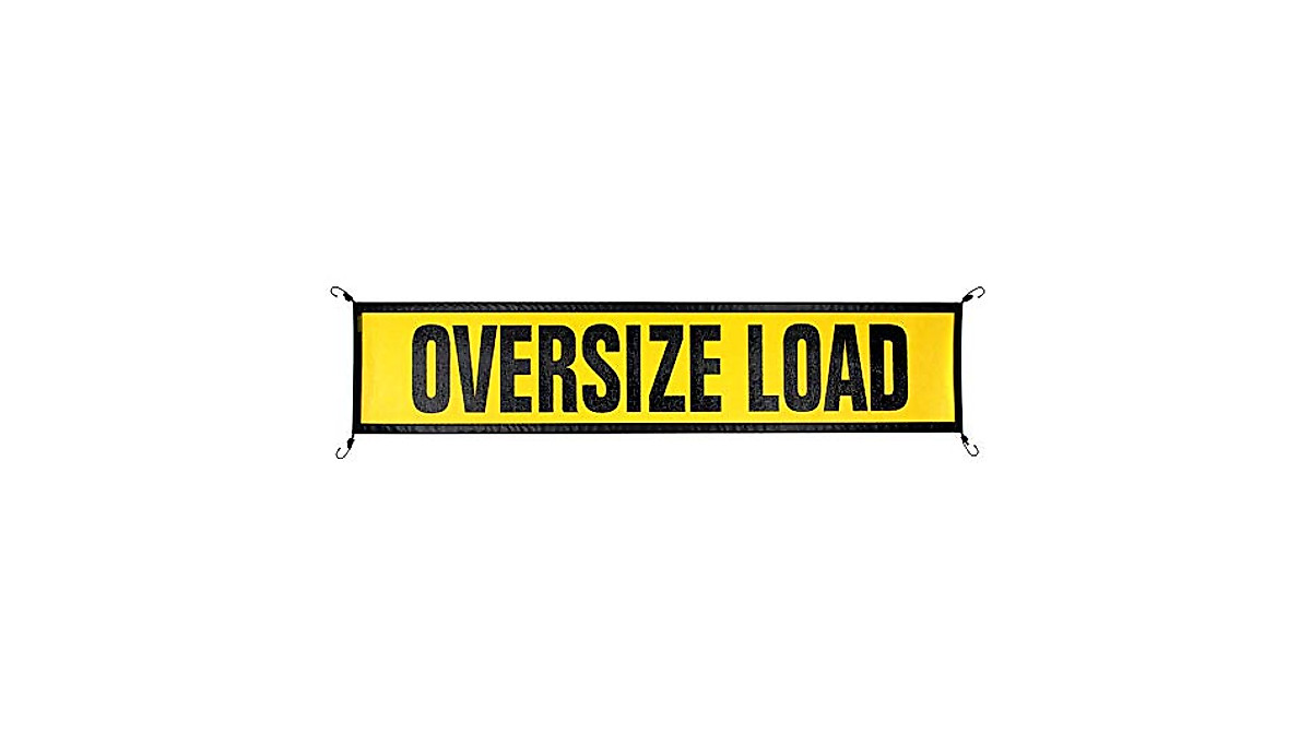 EZ Hook Oversize Load Sign - Durable Vinyl Sign