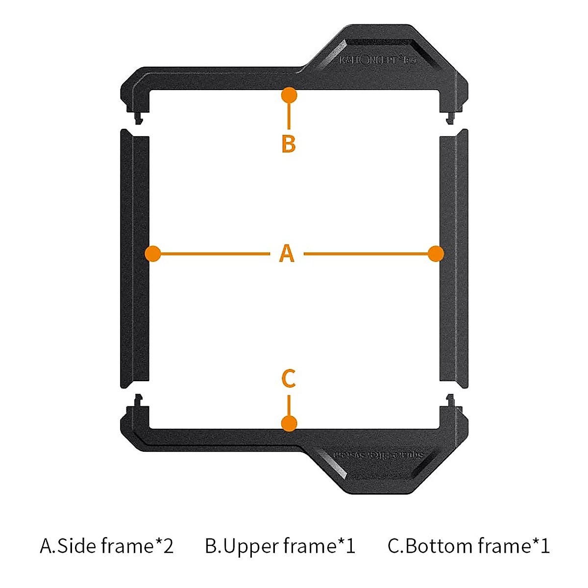 K&F Concept Nano-X Pro 100 * 100mm Suqare Filter Protect Frame for Square Filter